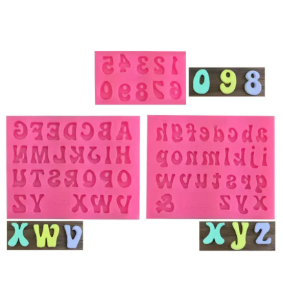 Alphabet & Number Set - Groovy – Artsy Cake Supplies