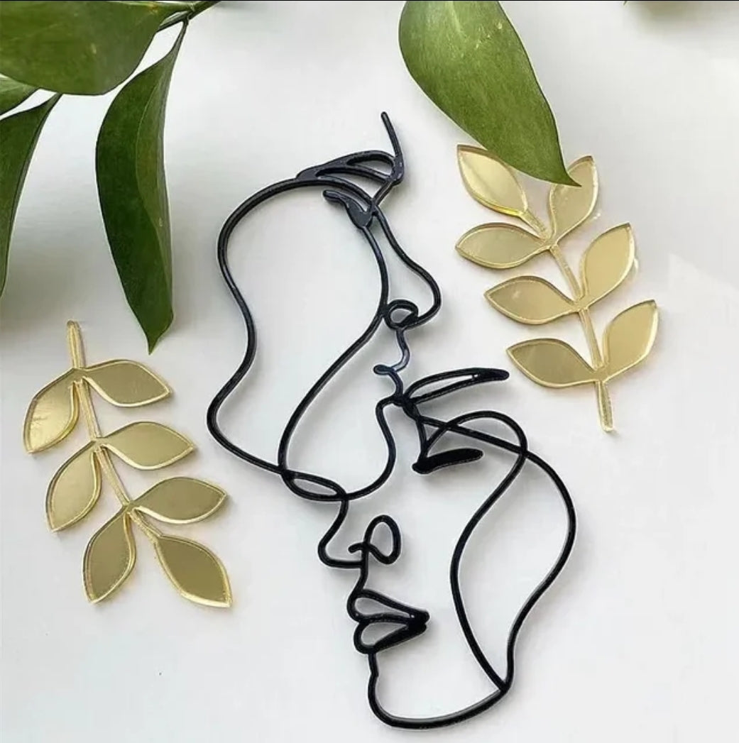 Cake Topper - FACE 4- GOLD – Artsy Cake Supplies