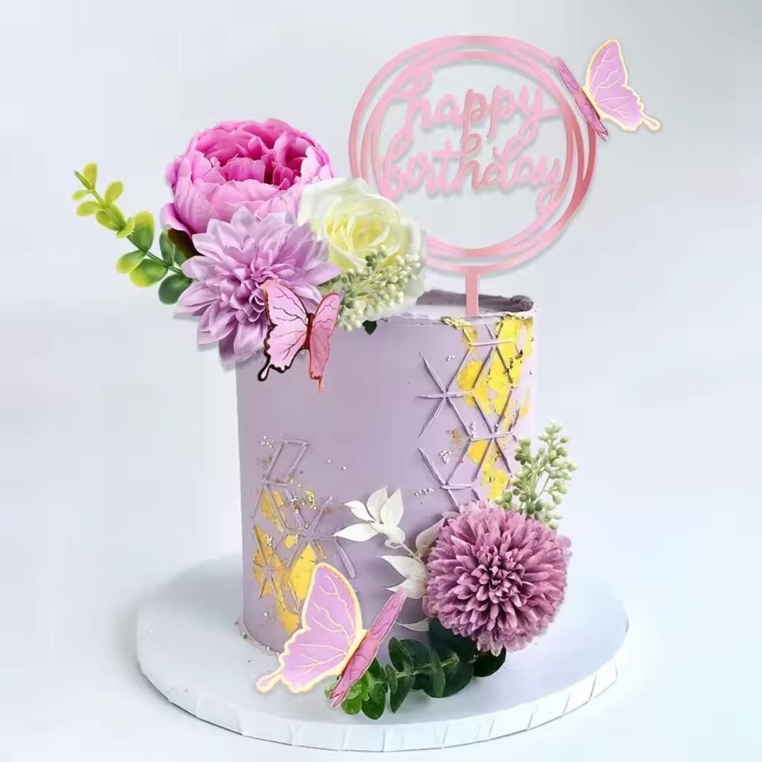 Flower Cake Topper Set – Artsy Cake Supplies