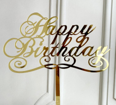 Happy Birthday Acrylic Topper 9 – Artsy Cake Supplies